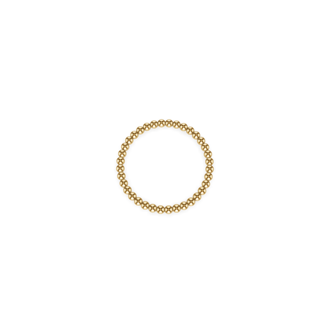Gold Beaded Ring for Daily Wear: Shop Elegant Ball Rings With Kylar ...